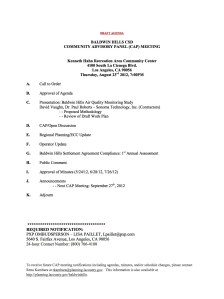 Baldwin Hills CAP Meeting Annual Review | Culver Crest Neighborhood ...